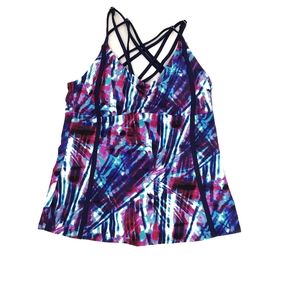 adidas | Swim | Adidas Electric Palm Tankini | Poshmark